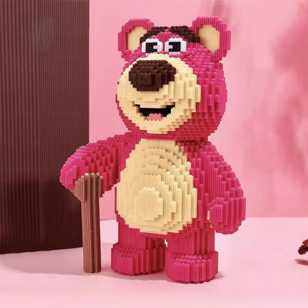 Jual Nano Blocks Bricks Lotso Bear Medium 3D Model Mainan Brick Blok ...