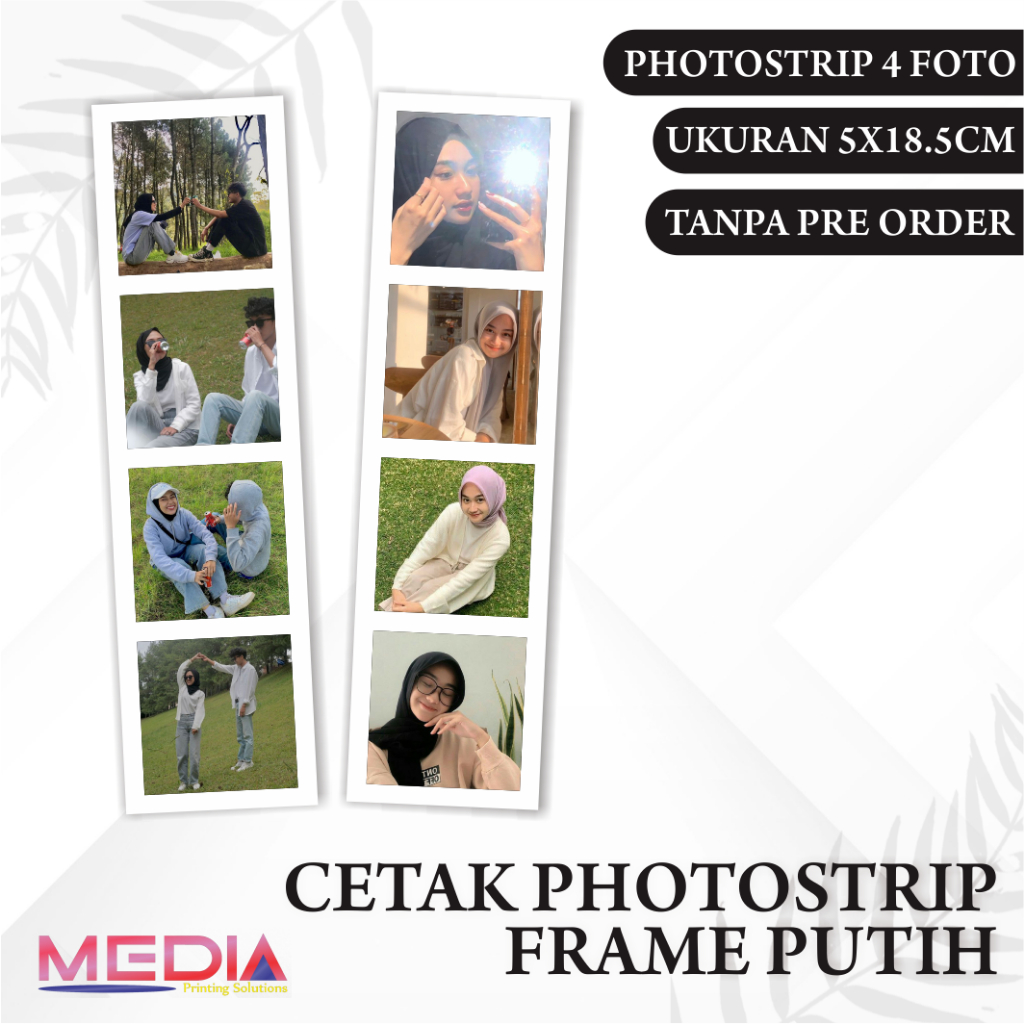 Jual Cetak Photostrip Custom Photocard Frame Warna Putih | Shopee Indonesia