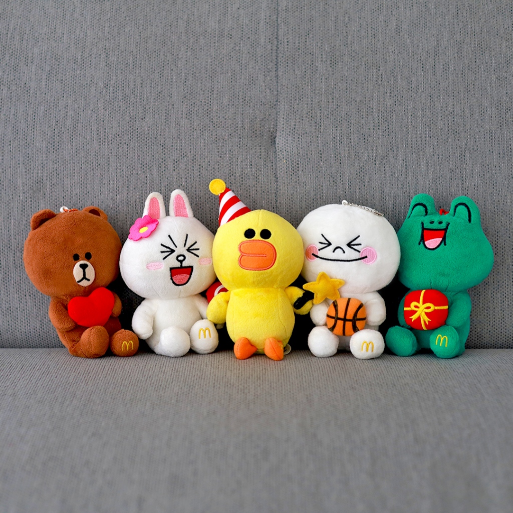 Jual Gantungan Kunci Boneka Line Friends Character Original McDonald x ...