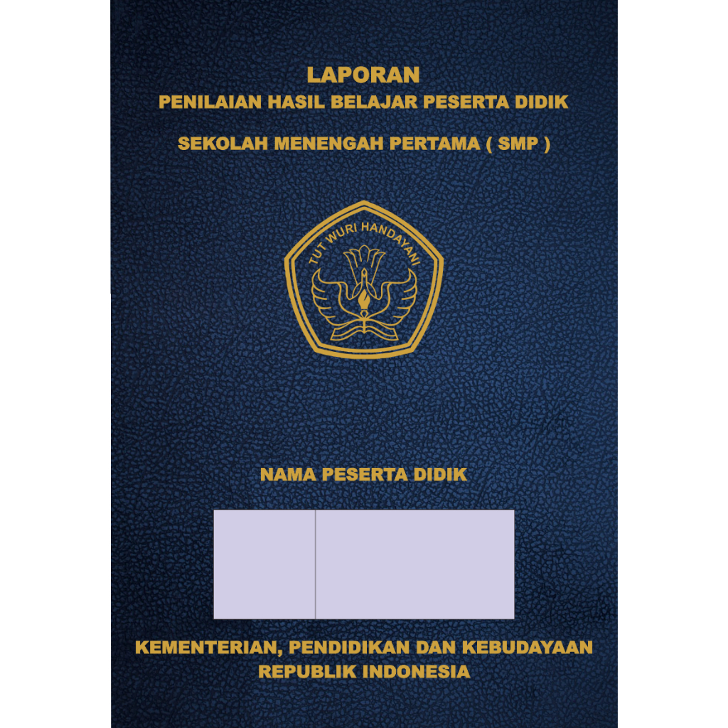 Jual Map Raport Sekolah SMP MTS Sablon Berwarna | Sampul Rapor Sekolah ...