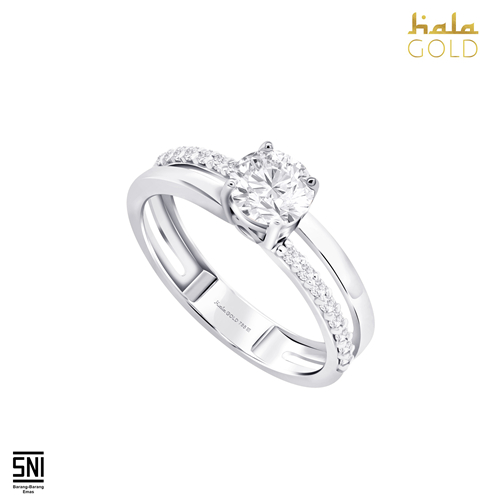 Jual Hala Gold Pesona Solid Whte Ring / cincin | Shopee Indonesia
