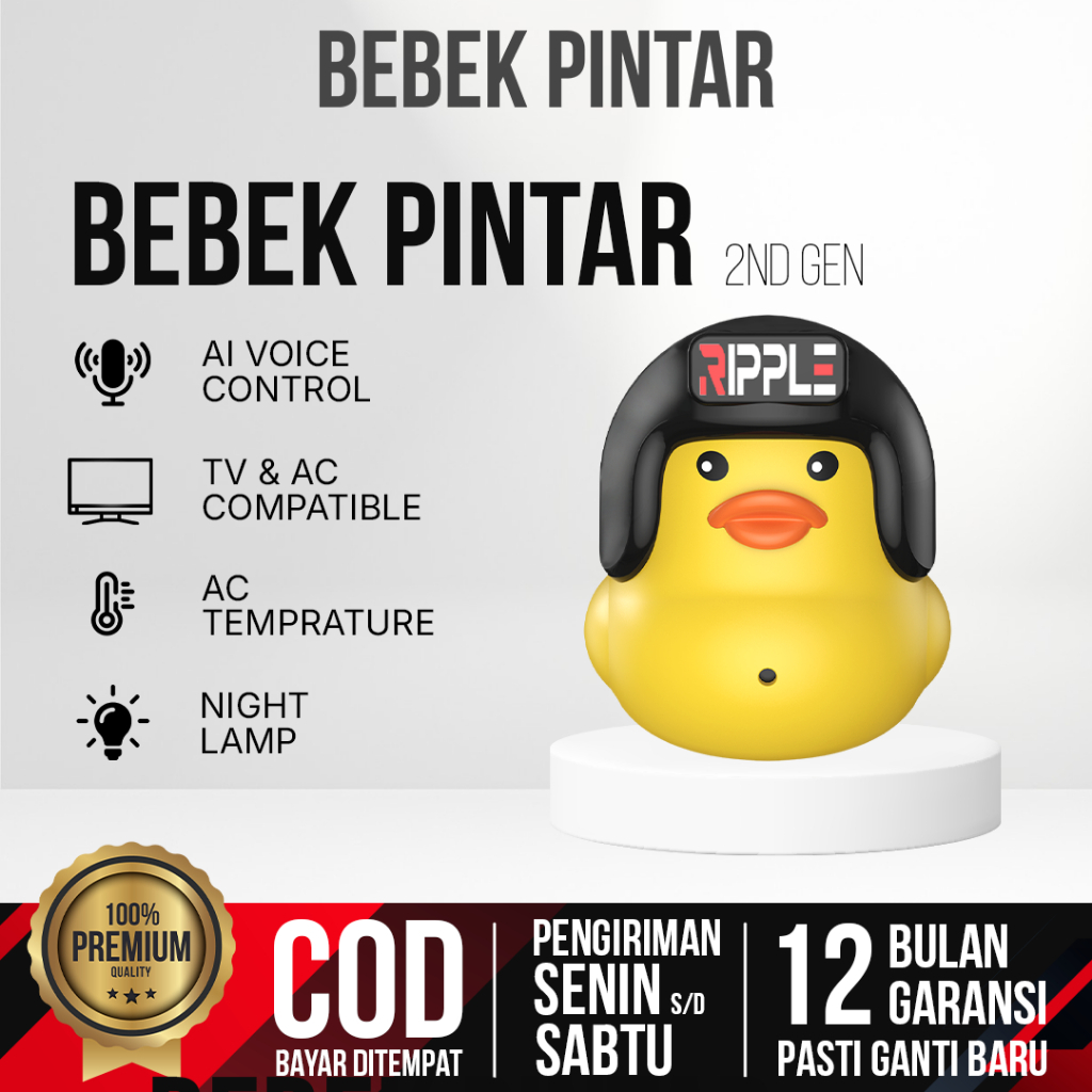 Jual Bebek Pintar Smart AI Bebek Pintar 2nd Gen Remote Voice Control AC ...