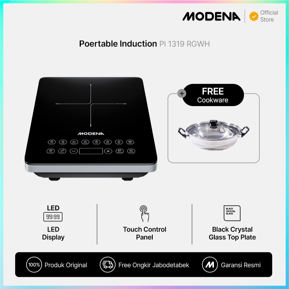 Jual MODENA Portable Induction - PI 1319 RGWH | Shopee Indonesia
