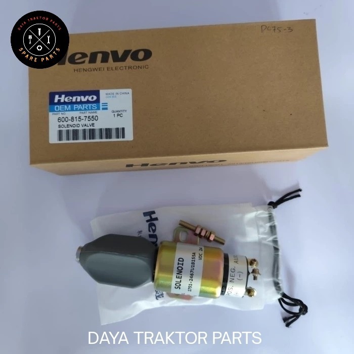 Jual SOLENOID ENGINE STOP PC75 PC75UU-3 PC75US-3 600-815-7550 HENVO ...