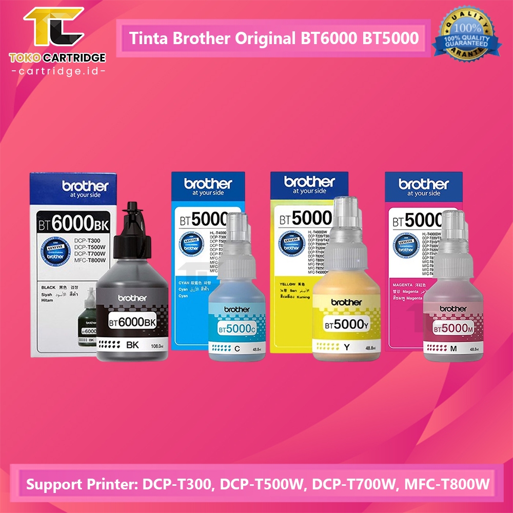 Jual Tinta Original Printer Brother BT5000 BT6000 BT5000C BT5000M ...