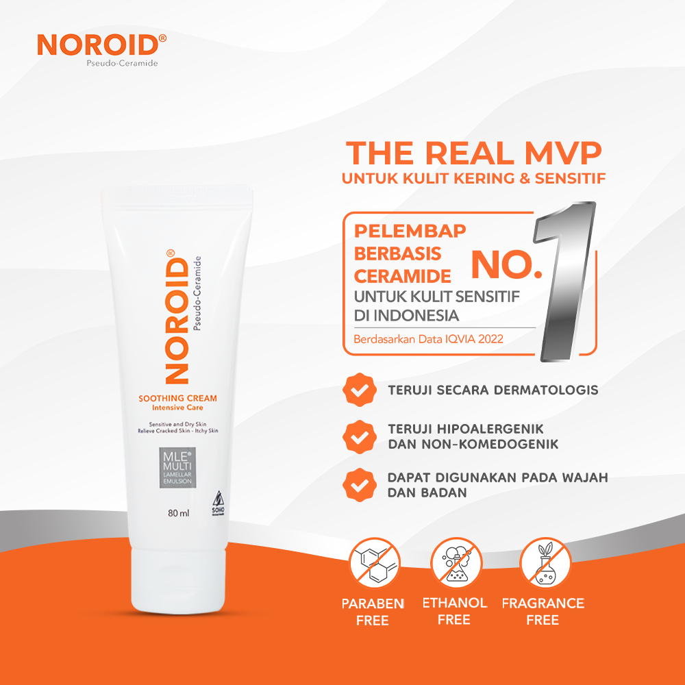 Jual Noroid Soothing Cream Pelembab Kulit Kemerahan Ringan 80ml ...