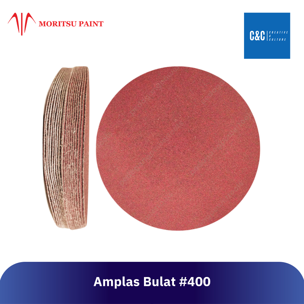 Jual Amplas Bulat #400 Moritsu Paint - Amplas Halus dan Ringan | Shopee ...