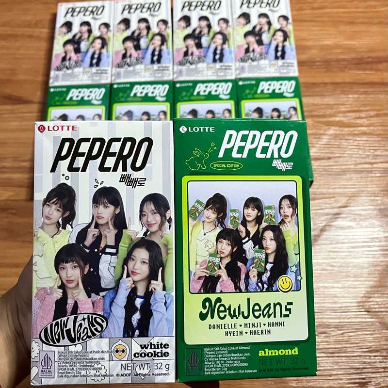 Jual pepero newjeans sealed, lotte pepero x newjeans minji hanni ...
