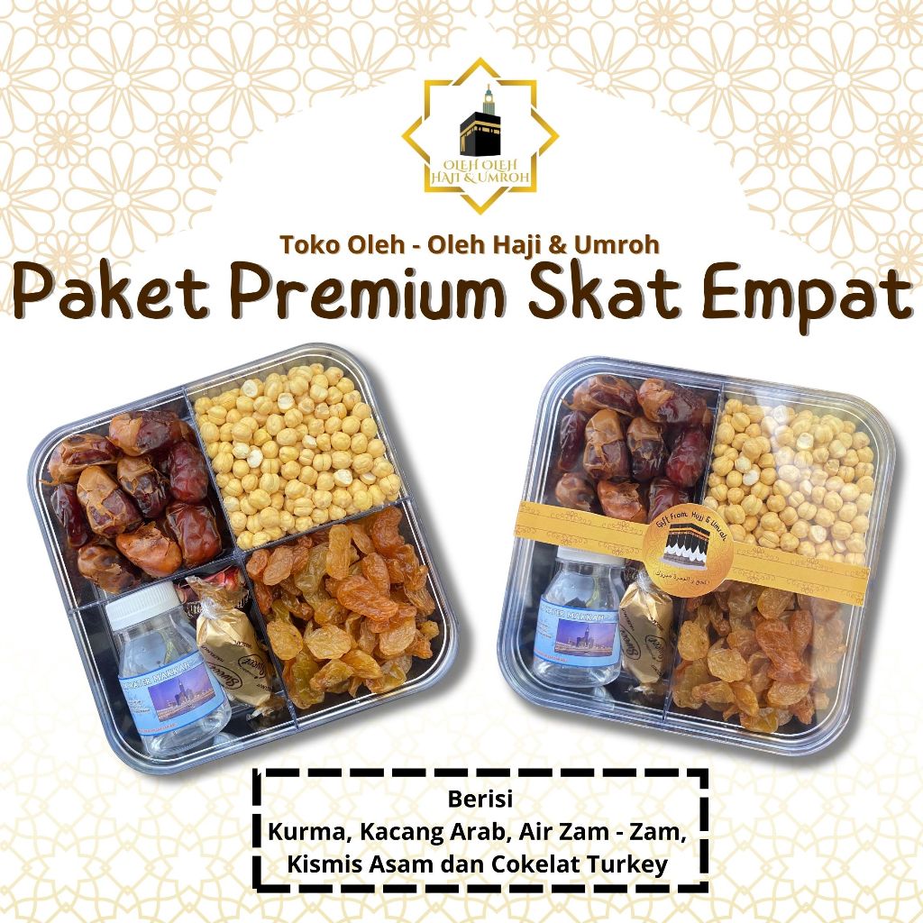 Jual PAKET PREMIUM SKAT EMPAT OLEH OLEH HAJI DAN UMROH ISIAN LENGKAP ...