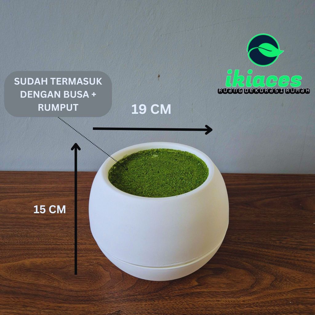 Jual POT VIENNA POT PLASTIK POT TANAMAN HIAS BULAT DEKORASI POT BUNGA ...