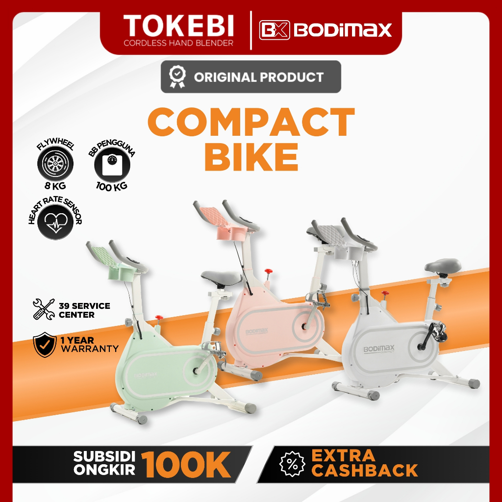 Jual BODIMAX COMPACT BIKE/ SEPEDA STATIS/ SPINNING BIKE/ ALAT GYM/ FITNESS | Shopee Indonesia