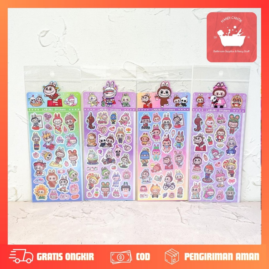 Jual Sticker 1 lembar Labubu DM-R ST-1723 / Stiker gambar labubu have a ...