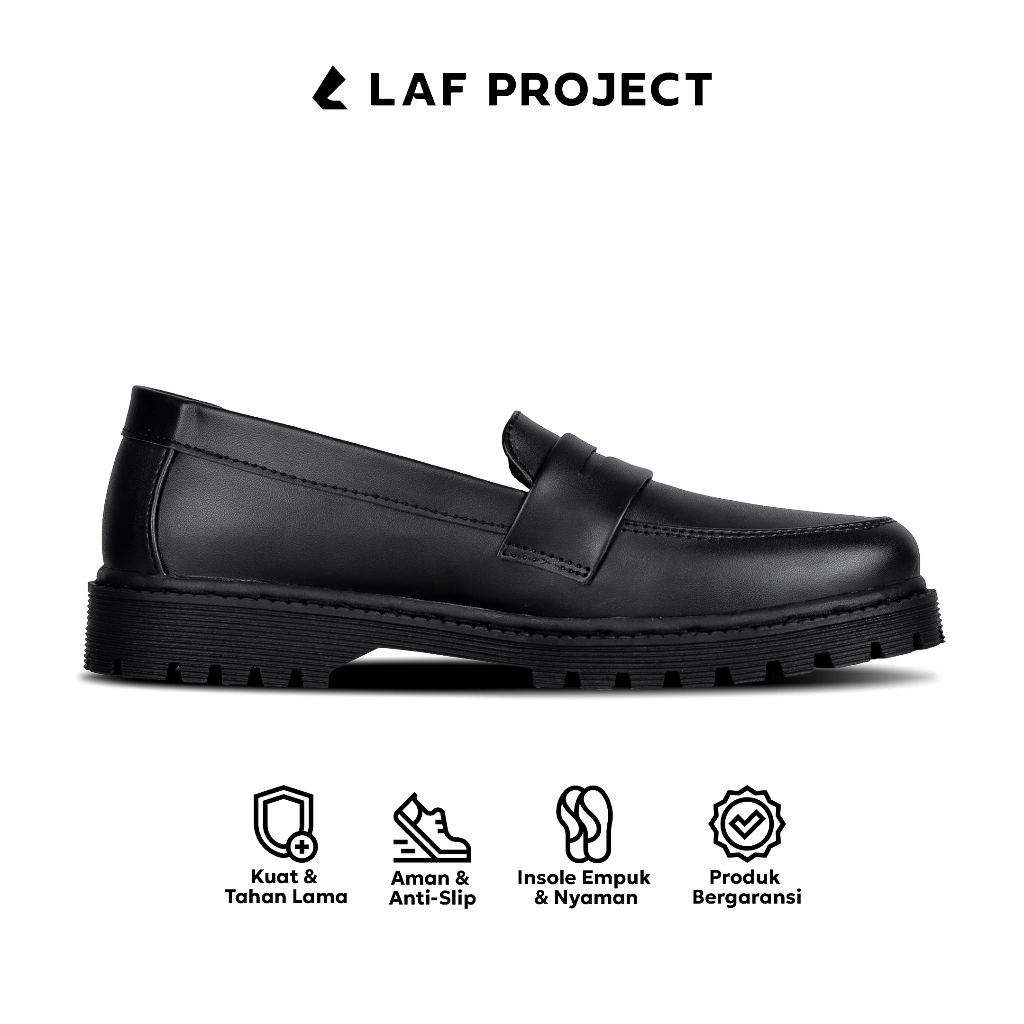 Jual Sepatu Loafers Pria Hitam Kerja Casual Original Olivero LAF ...