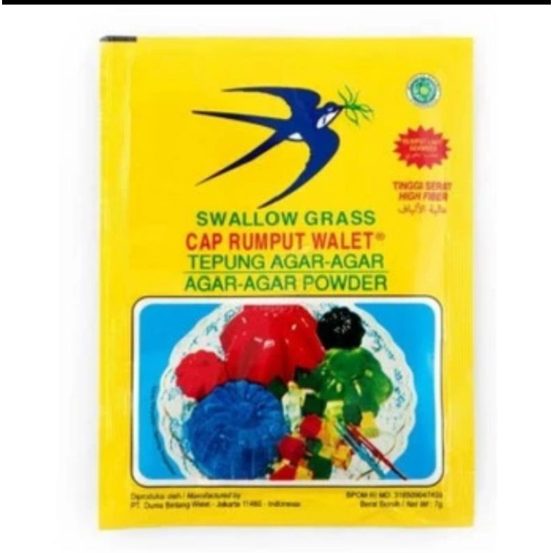 Jual SWALLOW bubuk agar agar rumput laut warna merah 7gr | Shopee Indonesia