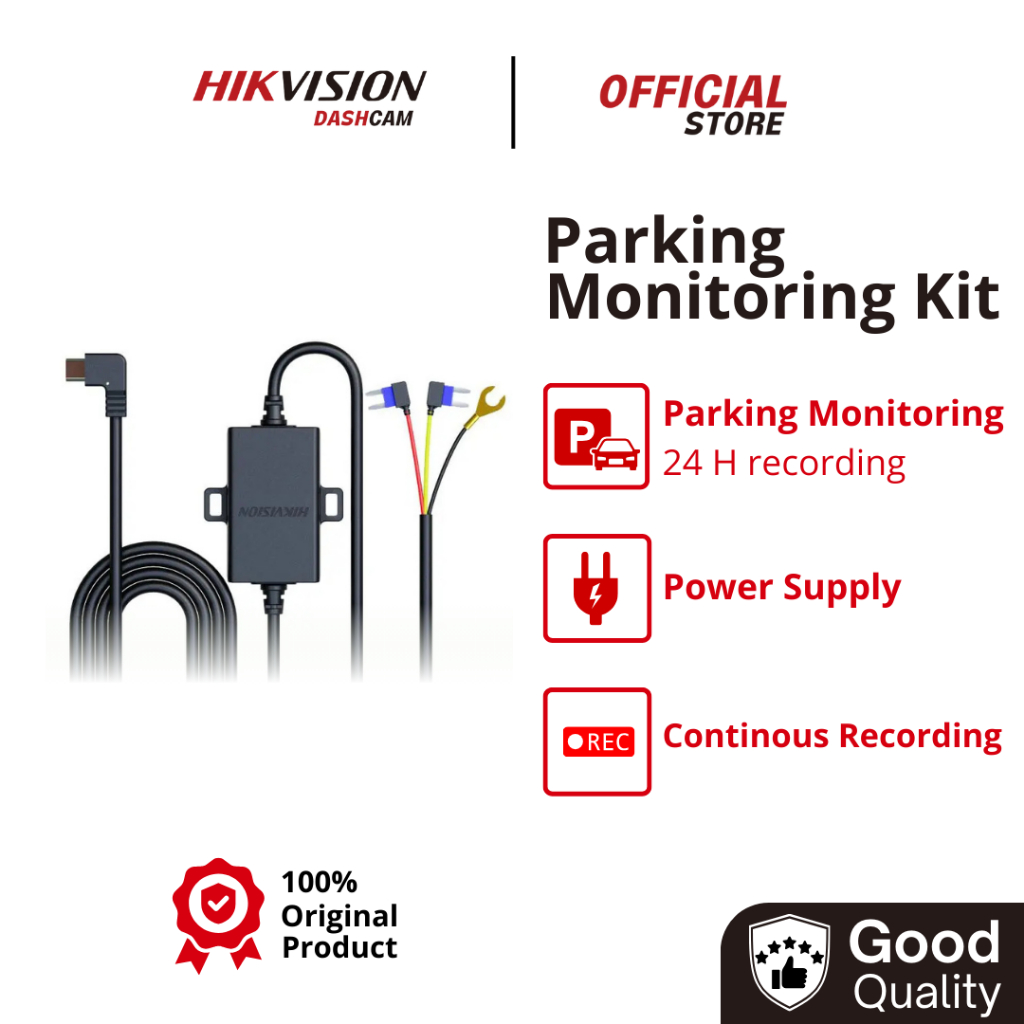 Jual HIKVISION Parking Monitoring Kit Dashcam 24H Recording Low Power ...