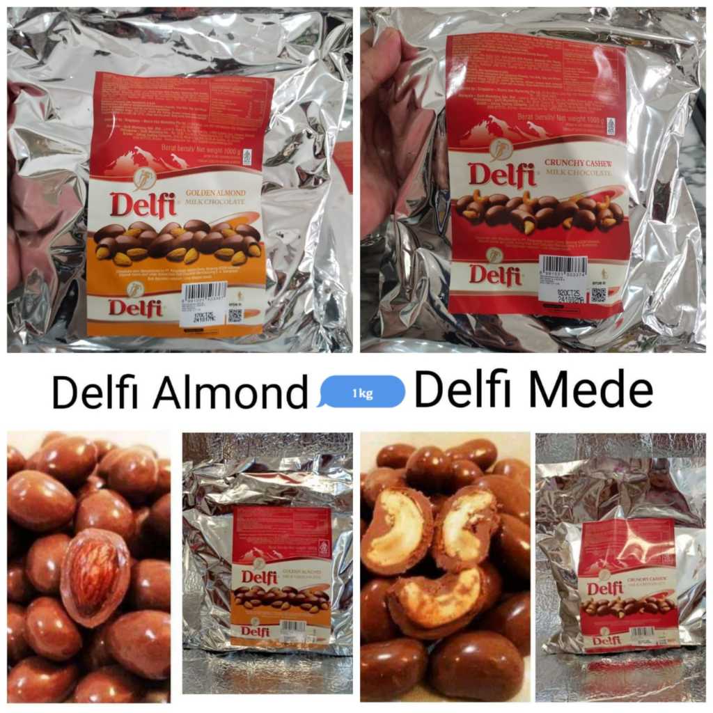 Jual Coklat Delfi 1 kg mede / coklat delfi 1 kg almond/Coklat Delfi ...