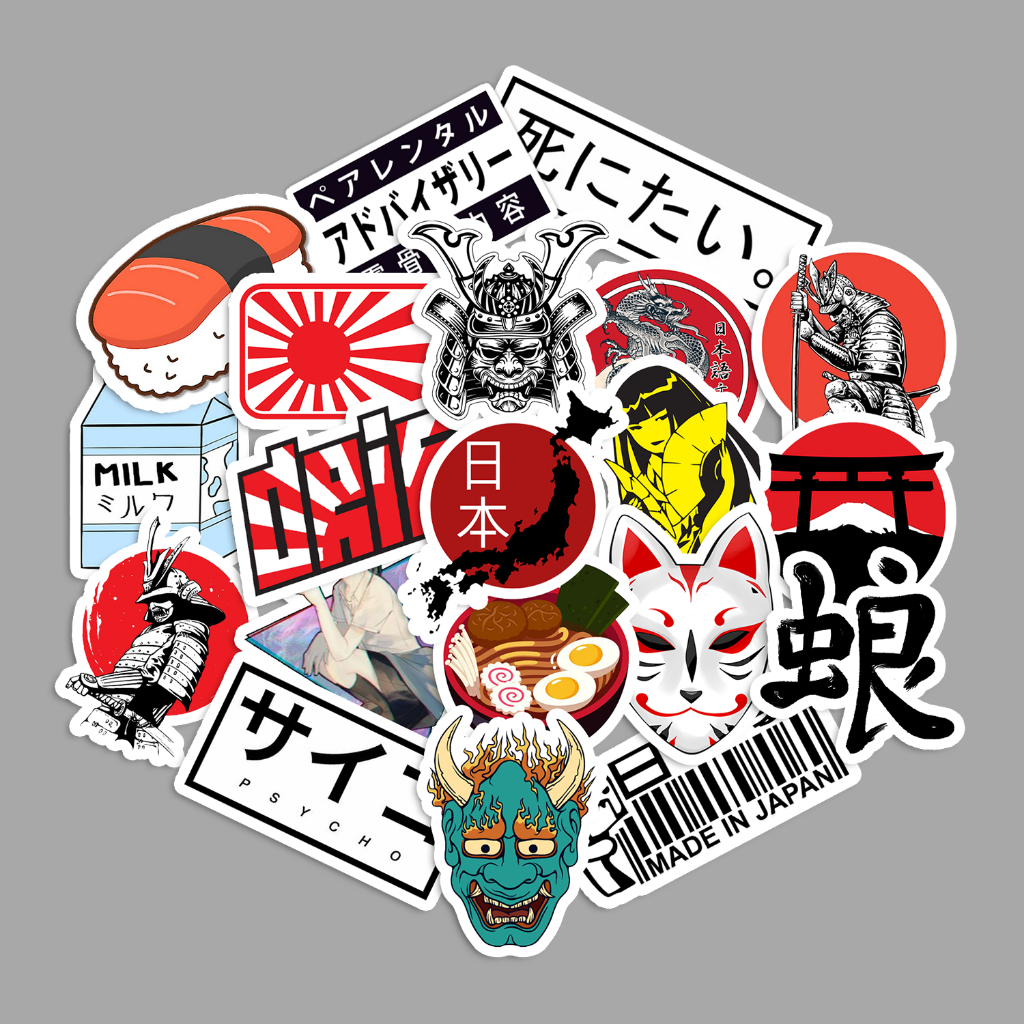 Jual STICKER PACK - JAPAN / JEPANG VOL. 1 | STICKER KOPER STICKER TUMBLER STICKER LAPTOP HELM ...