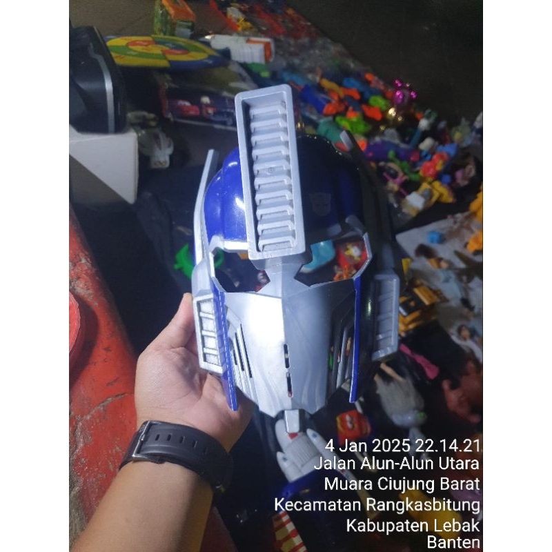 Jual Topeng Robot Optimus Prime Transformers Original Hasbro | Shopee ...