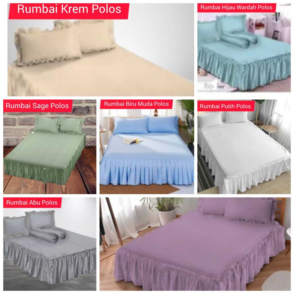 Jual Sprei Rumbai Polos Katun Polymikro Halus Lembut dan Nyaman sudah ...