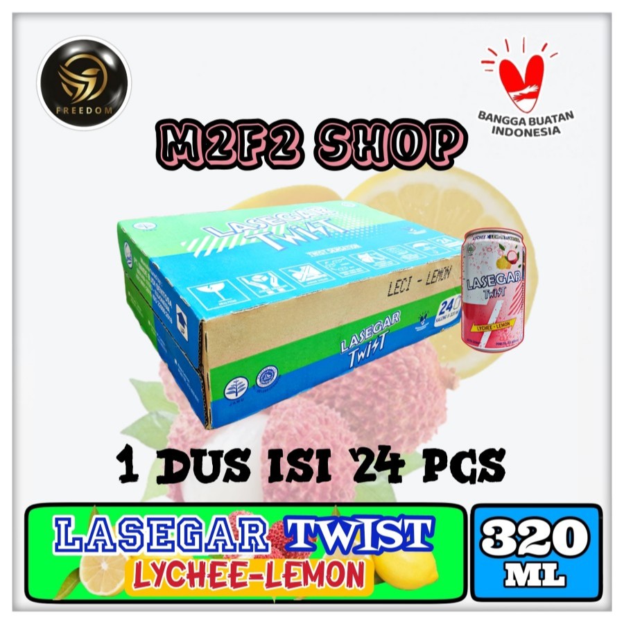 Jual LASEGAR Twist Minuman Penyegar Lychee Lemon Kaleng - 320 ml (Kemasan Karton) | Shopee Indonesia
