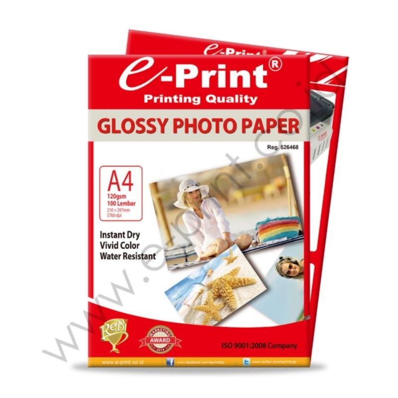 Jual e-Print Glossy Photo Paper A4 120gm | Shopee Indonesia