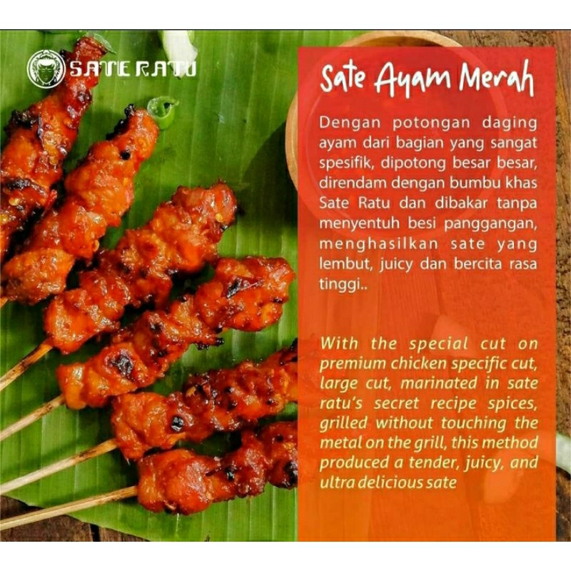 Jual SATE RATU 2 PORSI DAN BUMBU BOTOL FRESH VACCUM SATE AYAM VIRAL ...