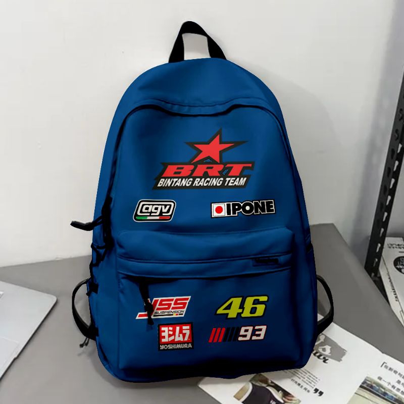 Jual Tas Ransel Sekolah Backpack Fashion Cowok Cewek Motif BRT Racing ...