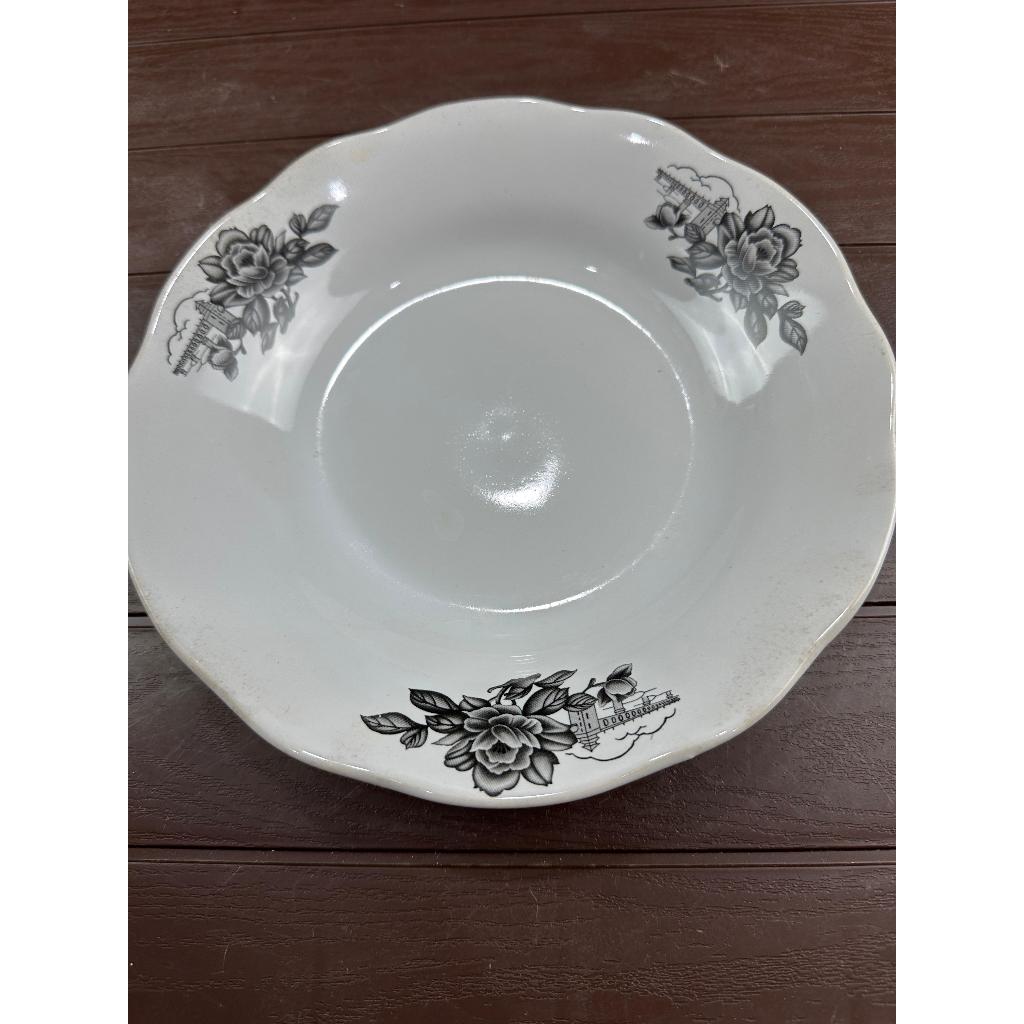 Jual 12Pcs Piring Keramik Motif Black Rose/Piring Makan/Piring Lauk ...