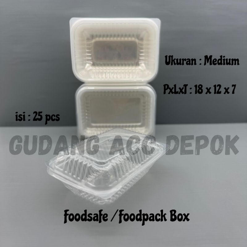 Jual Foodpack Tomat bening M isi 25pcs / Kotak Makan Plastik setara 750 ...