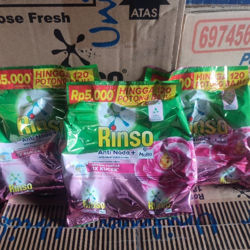 Jual 7 Pcs Rinso 5000 an ukuran 195gr | Shopee Indonesia
