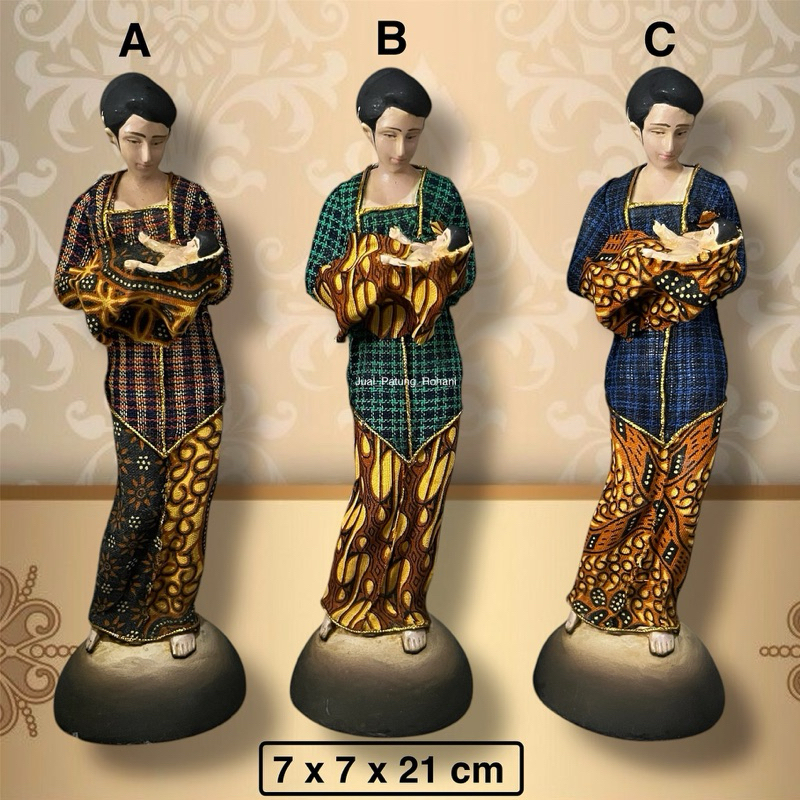 Jual Patung Maria Jawa Batik Kain 20 cm | Shopee Indonesia