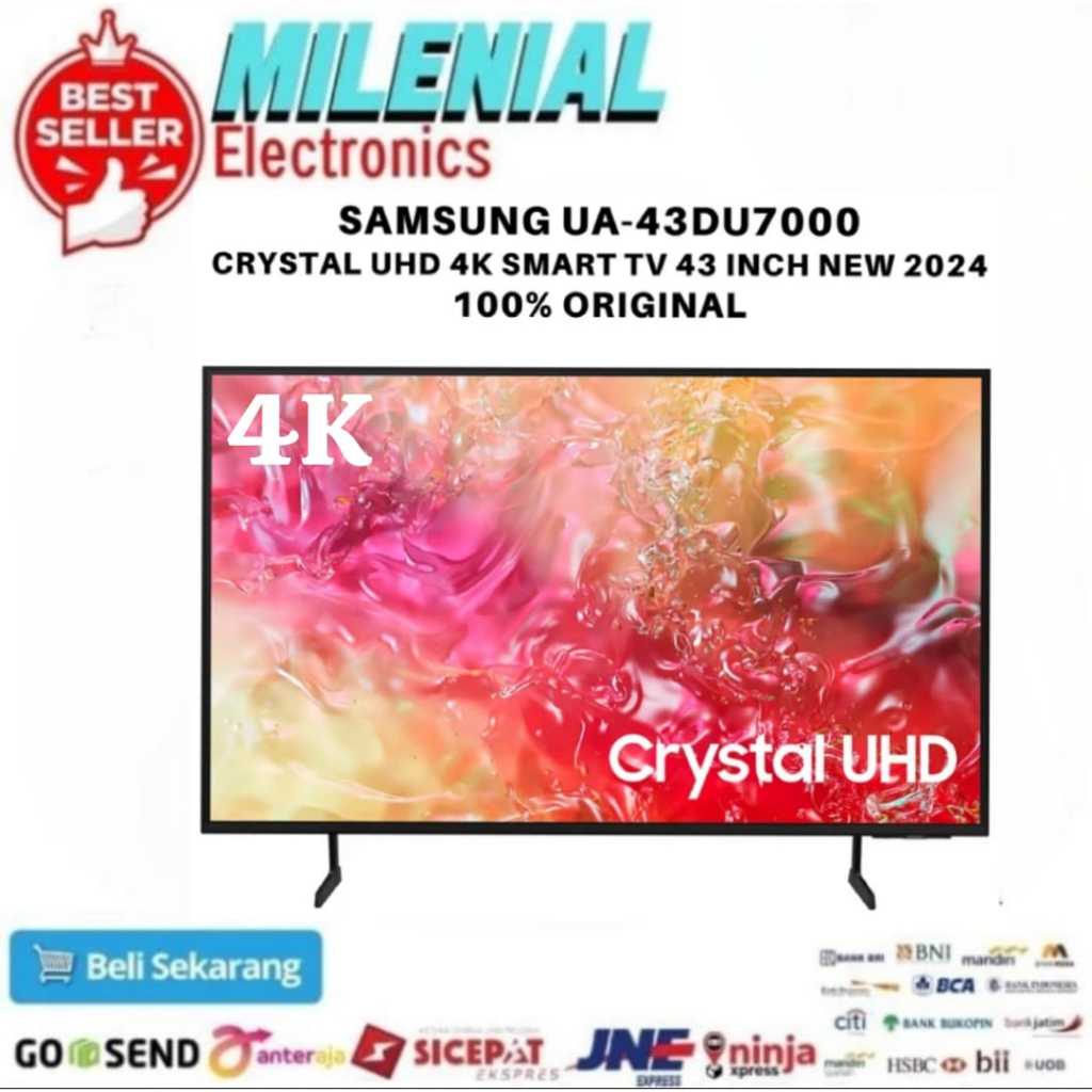 Jual SAMSUNG 43DU7000 SMART LED TV 43 Inch Crystal UHD 4K - UA43DU7000/UA43AU7002/UA43CU7000 ...