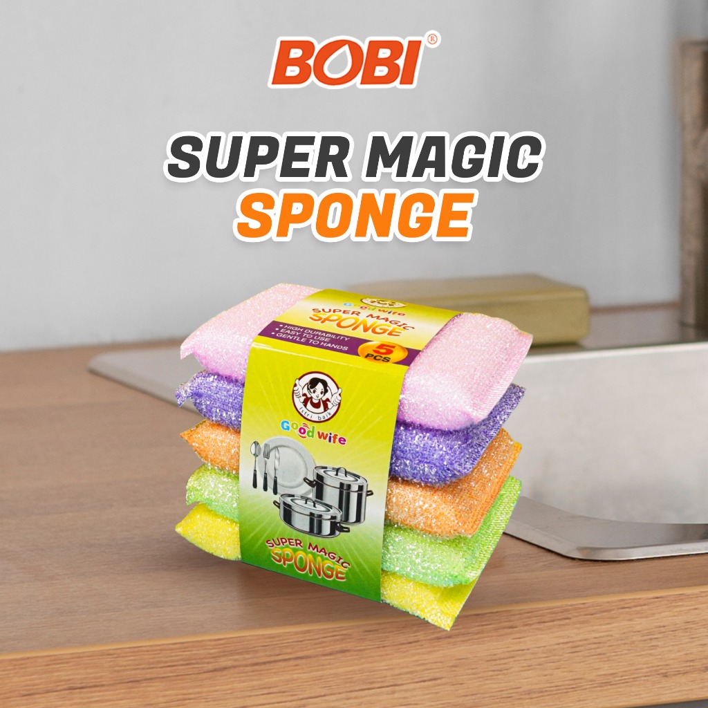 Jual Spons Cuci Piring Warna Warni / Super Magic Spons BOBI | Shopee ...