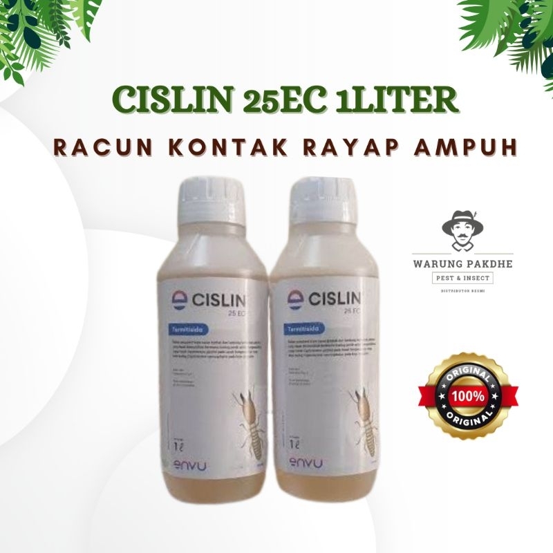 Jual CISLIN 25EC 1 LITER ANTI RAYAP AMPUH OBAT RACUN PEMBASMI KOLONI ...