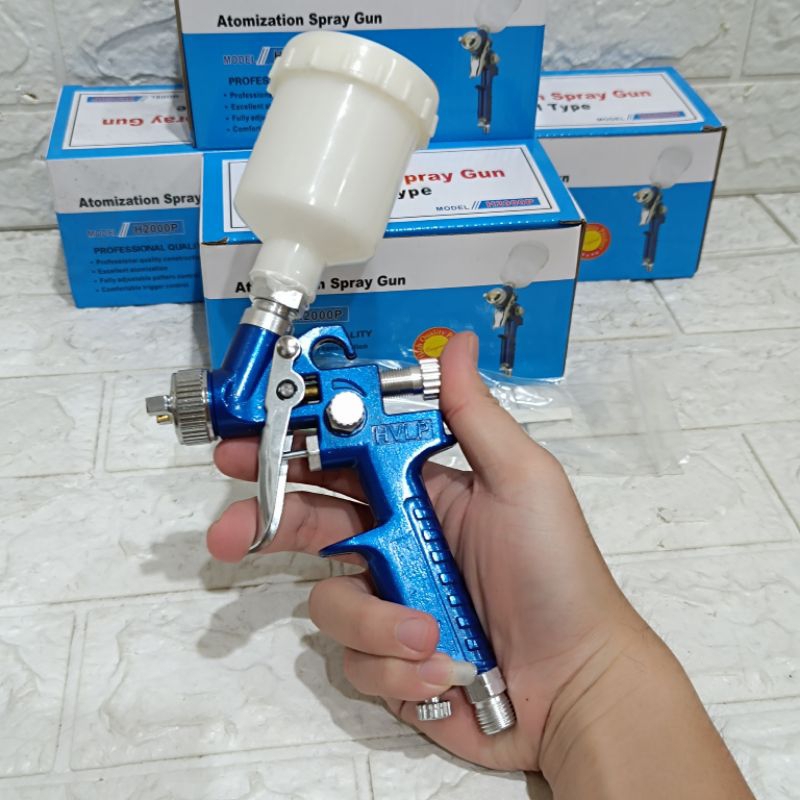 Jual SPRAY GUN H2000P ATOMIZATION SPRAY GUN HVLP MINI 0.8MM | Shopee ...