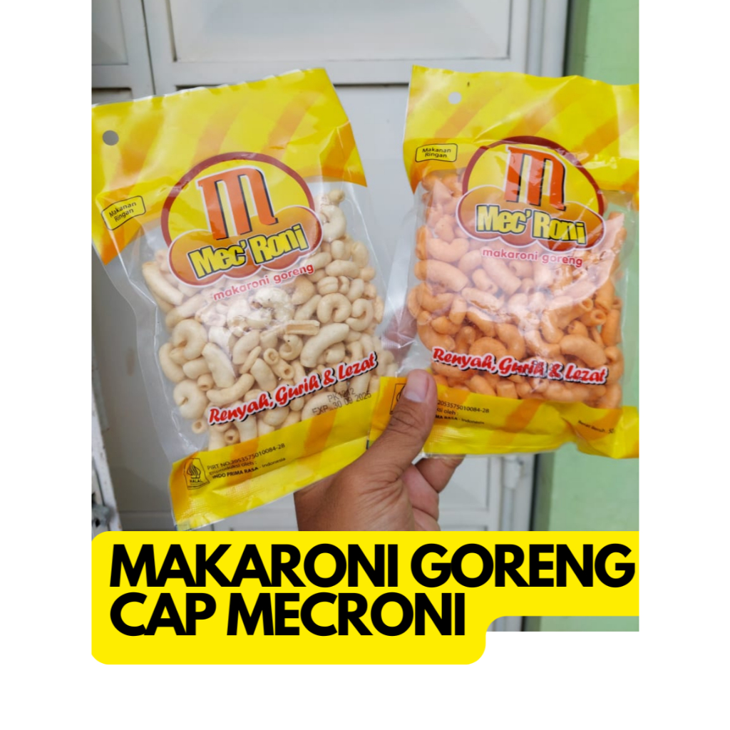 Jual Mecroni Makaroni Gurih Camilan Enak Makanan Ringan 50 gram ...
