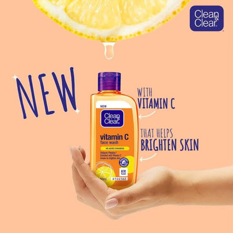 Jual CLEAN & CLEAR VITAMIN C FACE WASH 100 ML | Shopee Indonesia