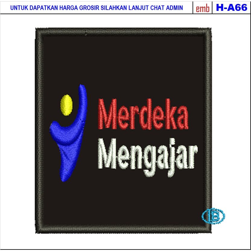 Jual PATCH BORDIR LOGO H-A66 MERDEKA MENGAJAR | Shopee Indonesia