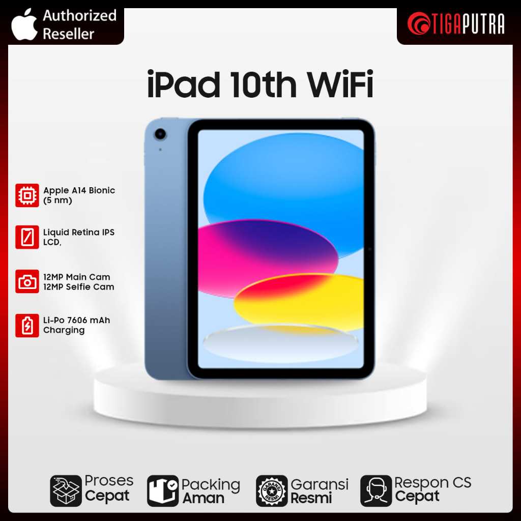 Jual APPLE iPad 10 | iPad 11 Wifi/Cellular (RAM 4GB, ROM 64GB/128GB/256GB) | Shopee Indonesia