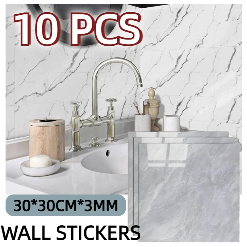 Jual 10PCS walsticker dinding /Wall Sticker Marmer Glossy / Stiker ...