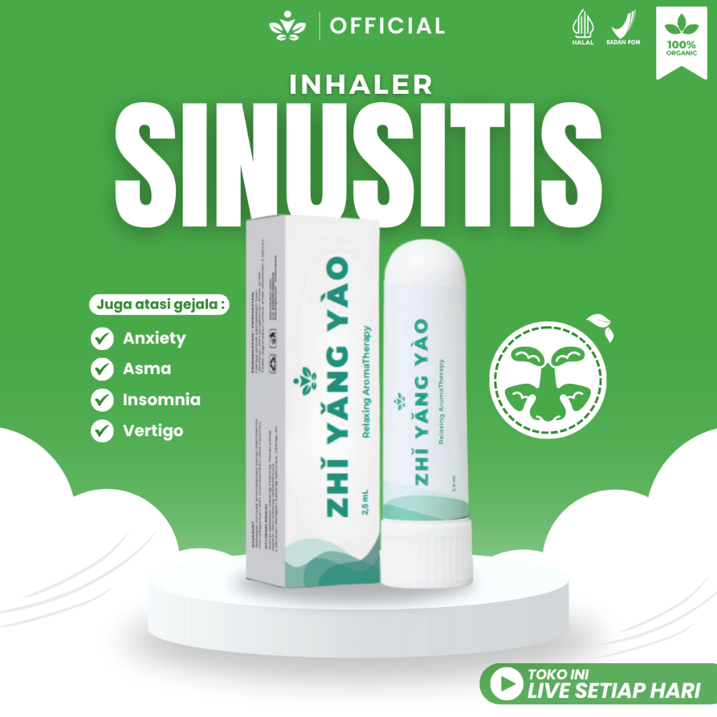 Jual ZHI YANG YAO Inhaler Sinusitis Aromaterapi Atasi Berlendir Radang ...