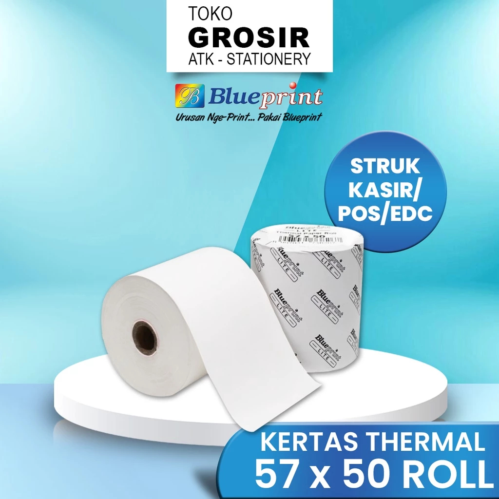Jual (LIVE) 57x50 ROLL Kertas Thermal Kertas Kasir Kertas Struk PPOB ...
