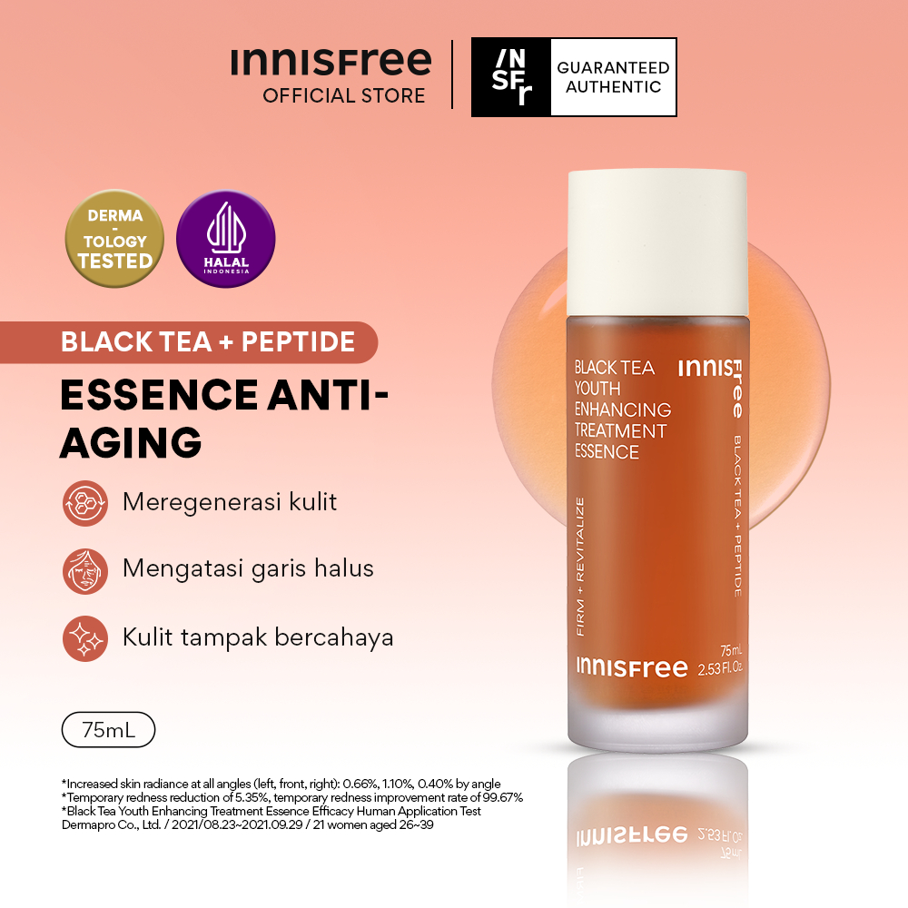 Jual Innisfree Black Tea Youth Enhancing Treatment Essence / Essence ...