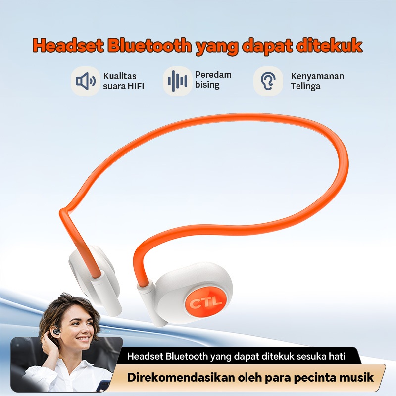 Jual TWS Neckband Bluetooth Earphone Headset Olahraga Lari Nirkabel ...