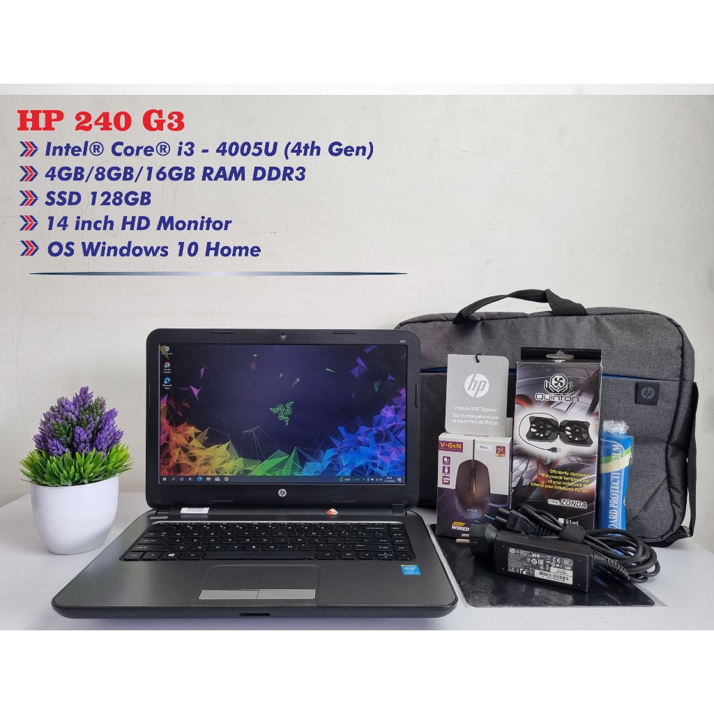 Jual Laptop HP Core i3 Gen 4 4GB 8GB 16GB SSD 240 G3 | Shopee Indonesia