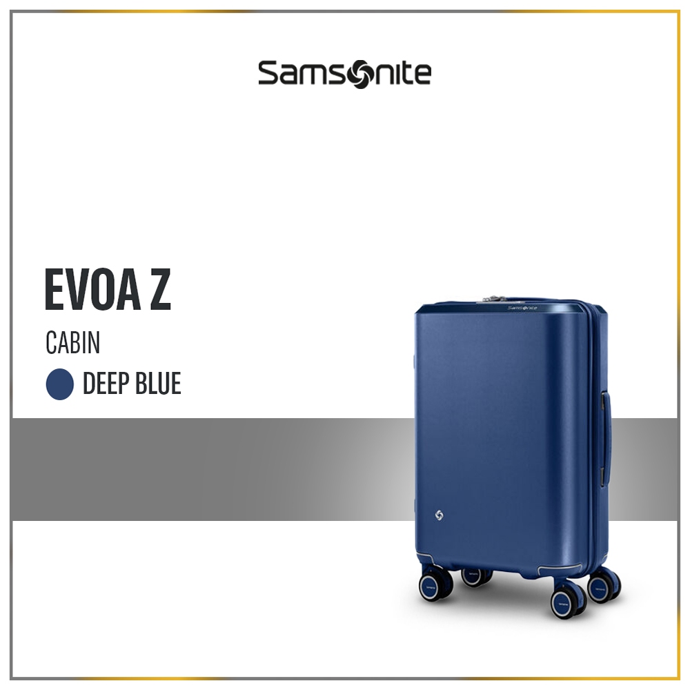 Jual Samsonite Koper Hardcase Evoa Z Cabin 20 Inch - Deep Blue | Shopee ...