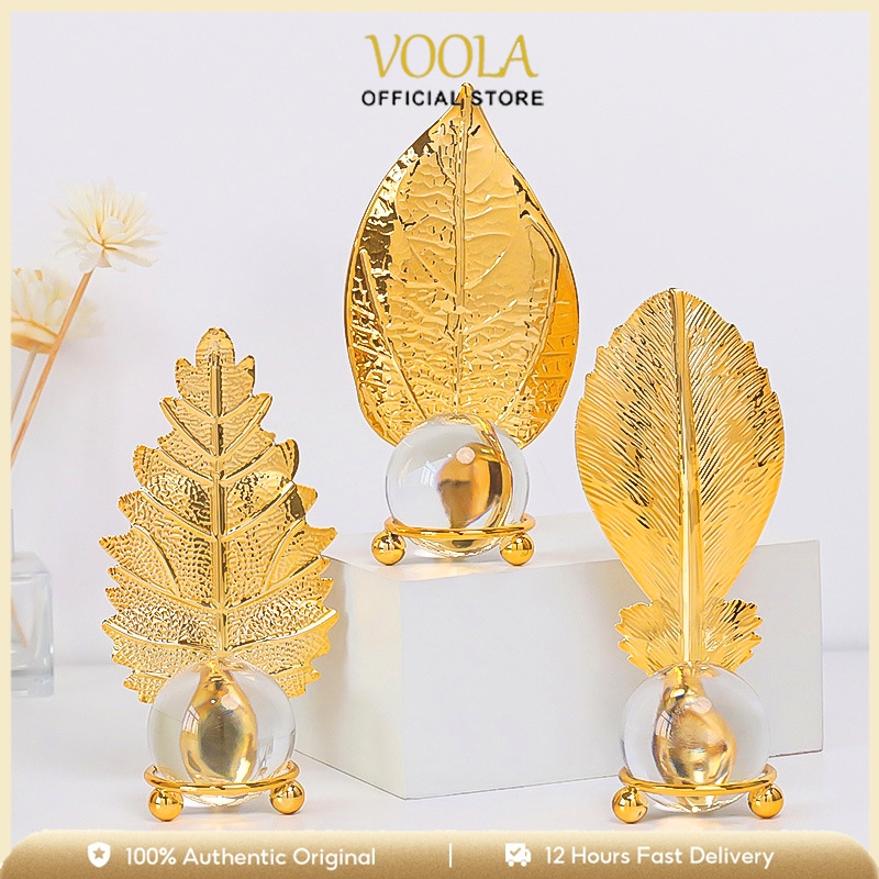 Jual VOOLA Nordic Cahaya Mewah Kreatif Daun Bola Kristal Ruang Tamu Teras Anggur Kabinet ...