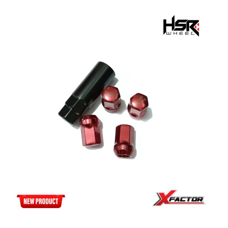 Jual BAUT RODA / MUR RODA RACING HSR TYPEA UK. DRAT 1,5 WARNA MERAH HSR ...