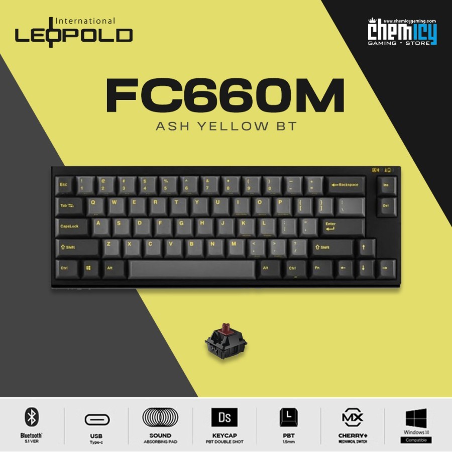 Jual Leopold FC660M BT N/EGBPD Ash Yellow 65% Mechanical Gaming ...