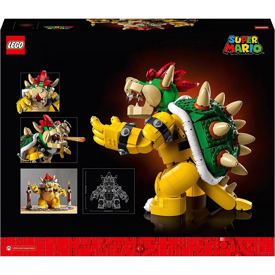 Jual LEGO 71411 Super Mario The Mighty Bowser, 3D Model Building Kit ...